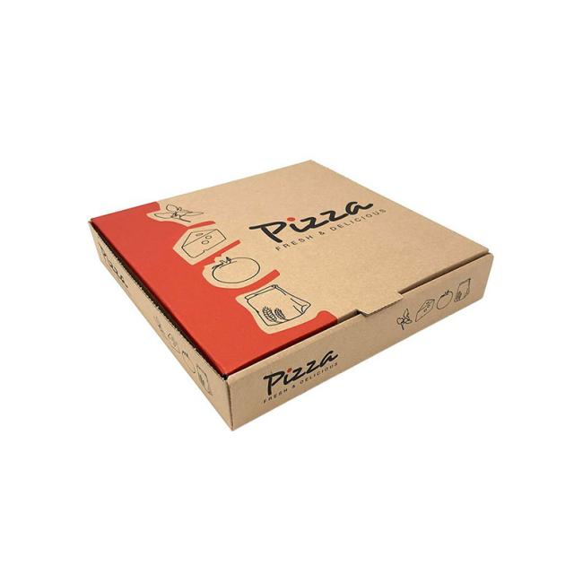 Custom-Printed Kraft Pizza Boxes: Ideal for Single-Use and Reusable Takeout Packaging