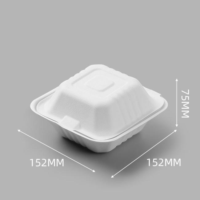 High Quality Sugarcane Bagasse Burger Box Food Container