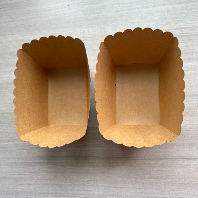 Eco Friendly Kraft Paper Packaging Biodegradable Fast Food Paper Container Box