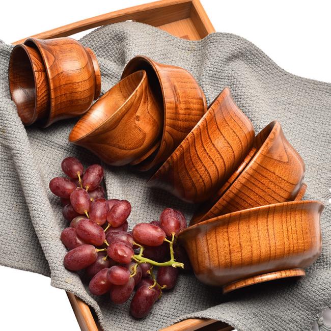 Reusable Eco Friendly Wooden Bowl/ Noddle Bowl/ Salad Bowl