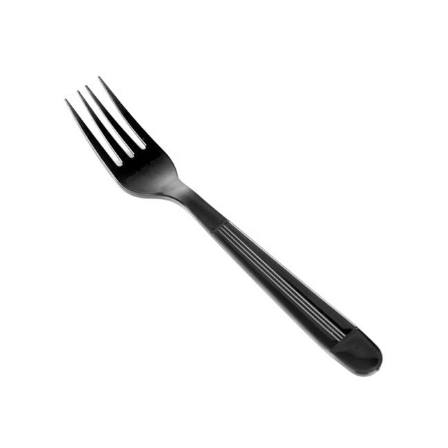 Hot Sale Disposable Swan Yellow with Dessert Fork and Spoon Plastic Disposable Spoon&Fork for Cake and Dessert