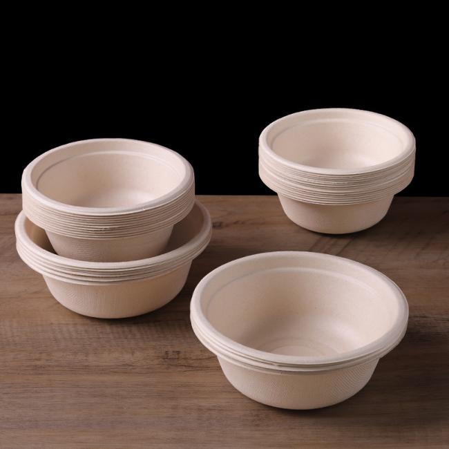 Disposable Salad Containers Bowl Round Sugarcane Bagasse Bowl