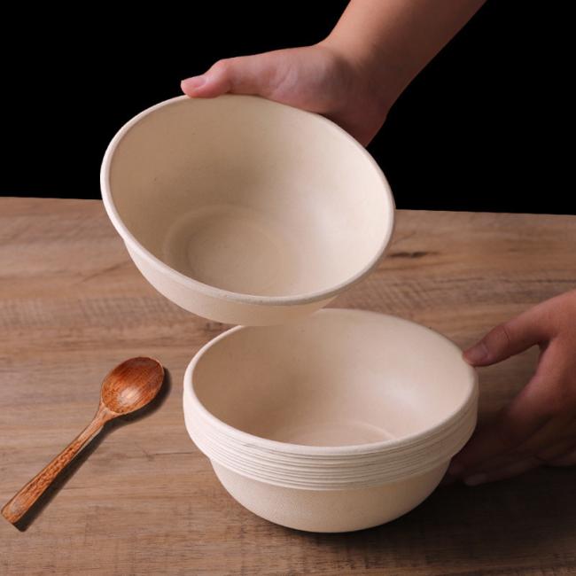Disposable Salad Containers Bowl Round Sugarcane Bagasse Bowl