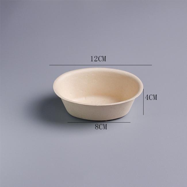 Factory Biodegradable Food Container Sugarcane Bagasse Paper Bowl