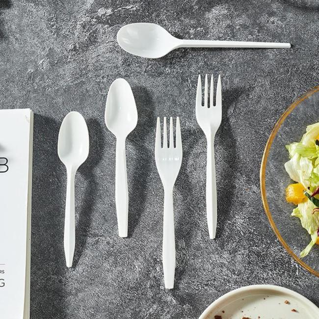 Disposable Yogurt Ice Cream Spoon Independent Packaging Transparent Plastic Trial Spoon for Wholesale