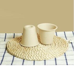 Eco Friendly Bamboo Fiber Cup Water-Based Barrier Coating Paper Cups
