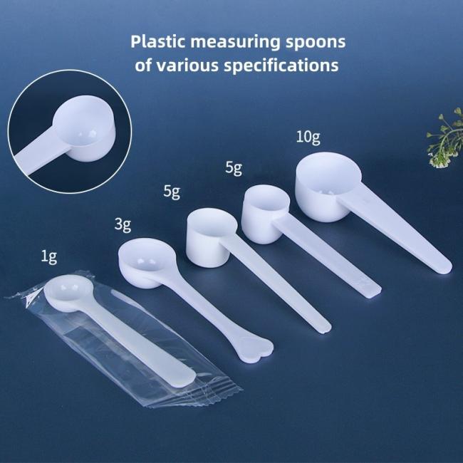 3G Customizabled Isposable Plastic Cutlery Set PP Milk Powder Spoon in Black or White