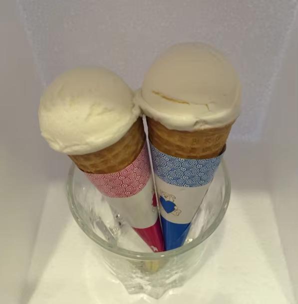 Customize Ice Cream Paper Cup Sleeve Colourful Packaging Aluminized Paper Ice Cream Cone Paper