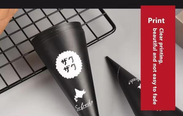 Customize Ice Cream Paper Cup Sleeve Colourful Packaging Aluminized Paper Ice Cream Cone Paper