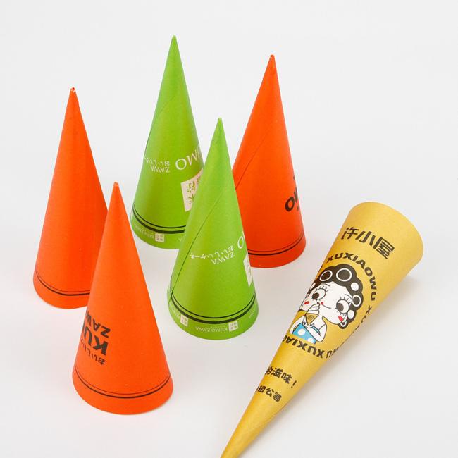 Factory Wholesale Customized Ice Cream Paper Tray Ice Cream Cone Holder with Logo Printing
