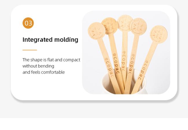 Hot Selling Circular Long Blender Coffee Stirrer with Customized Beverage Logo