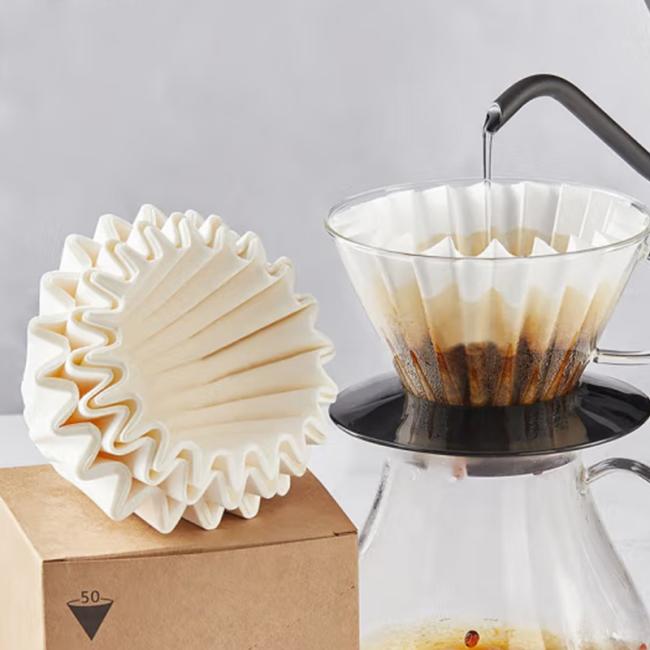 Machine Used Paper Coffee Filter 245*85mm Paper Cup Drip Type Hand Brewed Paper Coffee Filter
