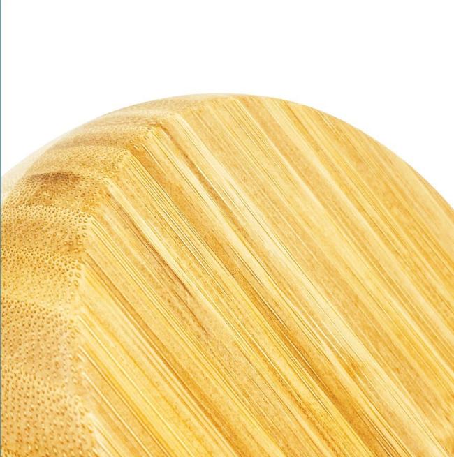 Hot Sell Natural Custom Logo Reusable Wood Bamboo Fiber Salad Fruit Dough Flat Bottom Bowl