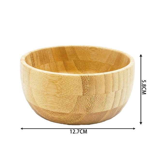 Best Price Durable Natural Bamboo Bowl Eco-Friendly Wood Soup/Salad/ Fruit/ Snack Bowl
