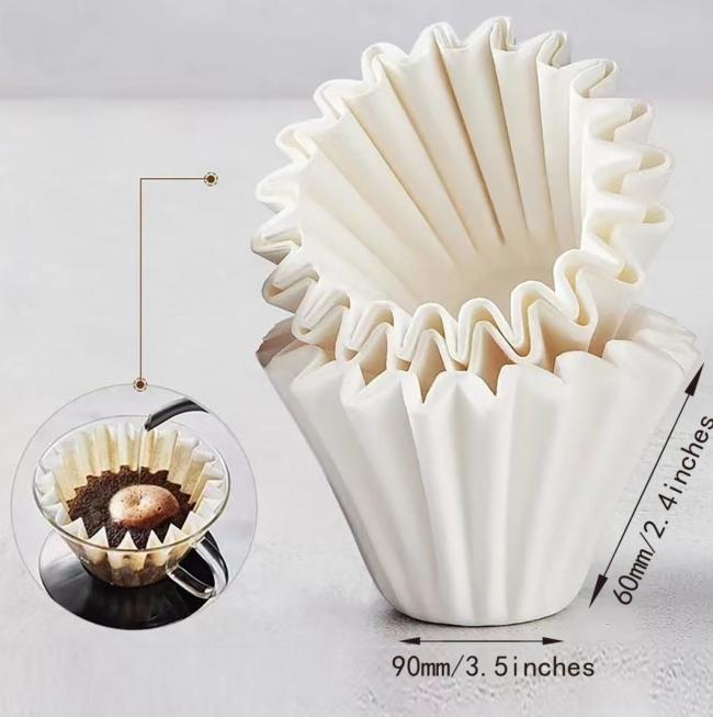 White/Natural Brown 1-4/4-8/8-12 Cup Nature Coffee Filter