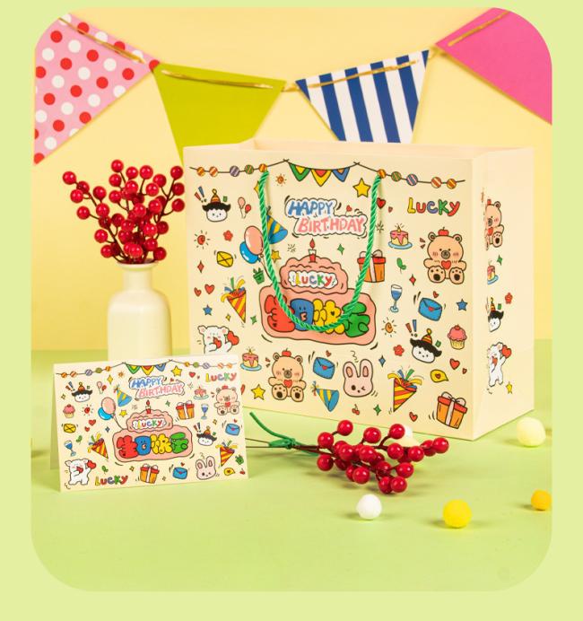 Spot White Card Special Paper Gift Handbag Shopping Clothing Advertising Paper Bag Jewelry Gift Tea Companion Gift Bag Can Be Customized