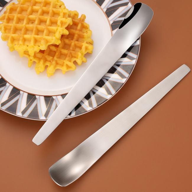 Food Grade 304 Stainless Steel Ice Cream Scoop Slender Spoon Dessert Spoon Light Luxury Ice Cream Scoop for Children