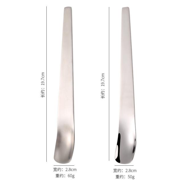 Food Grade 304 Stainless Steel Ice Cream Scoop Slender Spoon Dessert Spoon Light Luxury Ice Cream Scoop for Children