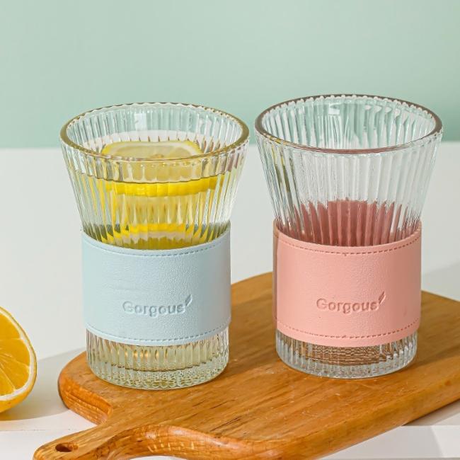 High Appearance Level Glass Organ Cup Household Hanging Ear Coffee Cup with Hand Gift Cup Gift Cup Printed Logo