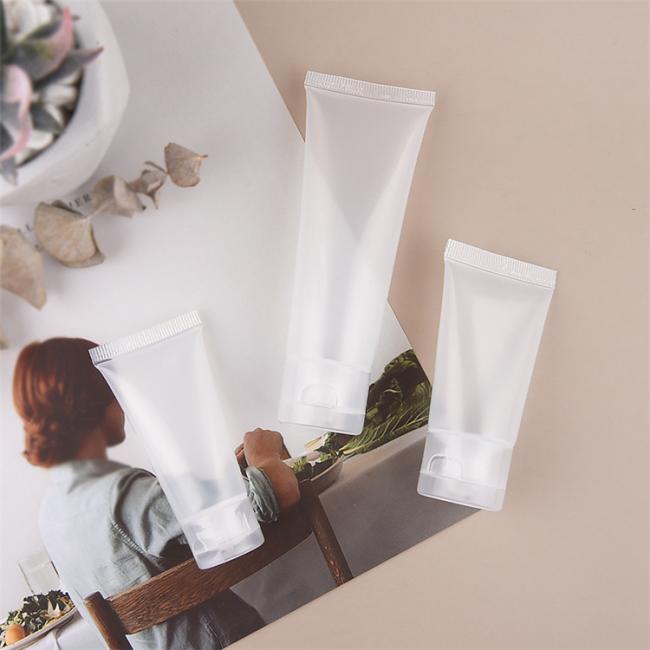 Custom Empty Plastic PE Flip Top Squeeze Lotion Soft Cosmetic Packaging Squeeze Tube