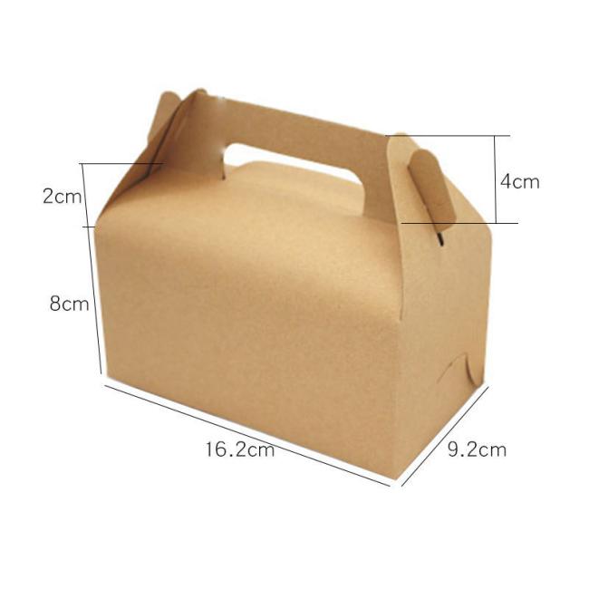 8inch Kraft Cake Box Custom Cardboard with Handles Food Packaging