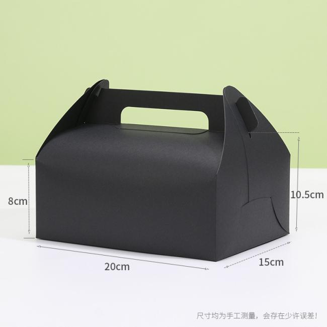 8inch Kraft Cake Box Custom Cardboard with Handles Food Packaging