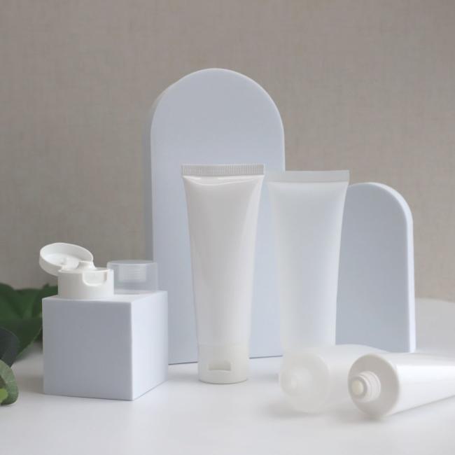 Eco-Friendly Empty Cosmetic Plastic Soft Squeeze Eye Cream 30ml 50ml Airless Pump Skin Care Cream Tube