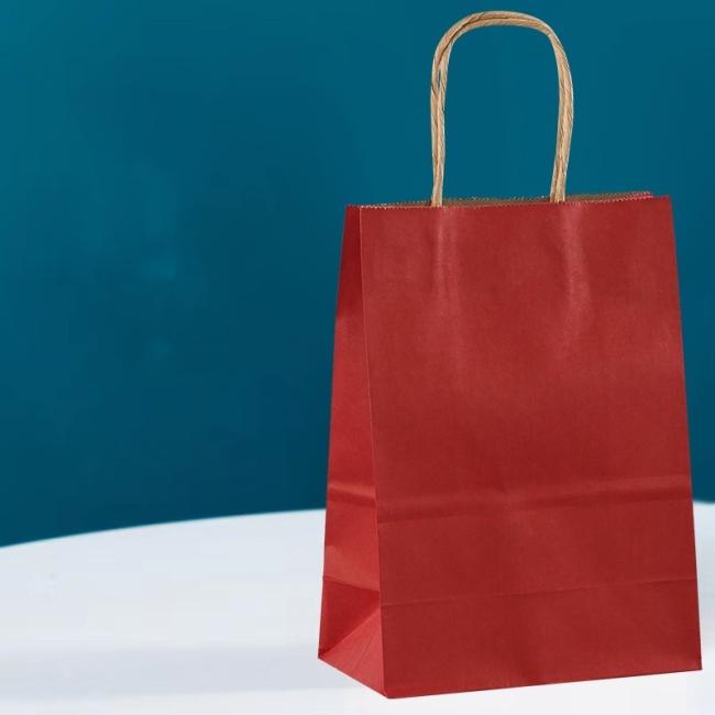 Kraft Paper Bag, Hand-Held Paper Bag, Coffee, Milk Tea, Takeaway Packaging Bag