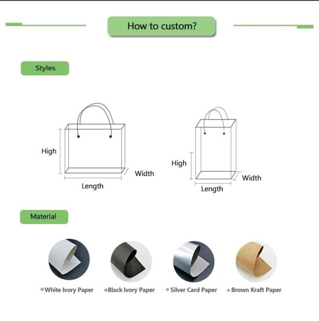 Wholesale Customize Shopping Kraf Paper Bag Gift Packaging Bag for Supermarket