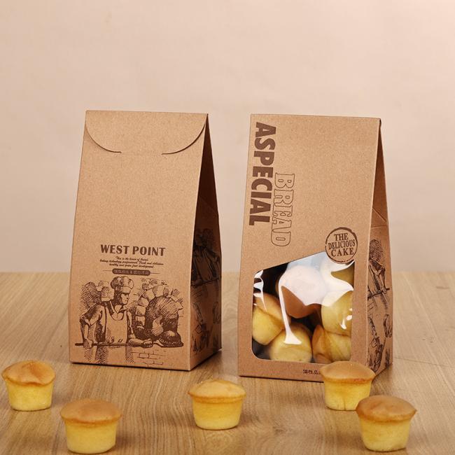 Cowhide Handbag, Cake Box, Small Snack Packaging Paper Bag