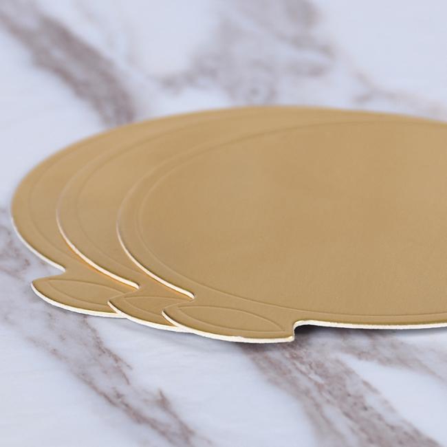 Golden Cake Tray Cardboard Food Trays Round Silver Cake Tray