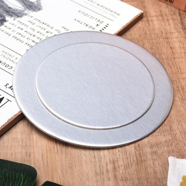 Golden Cake Tray Cardboard Food Trays Round Silver Cake Tray