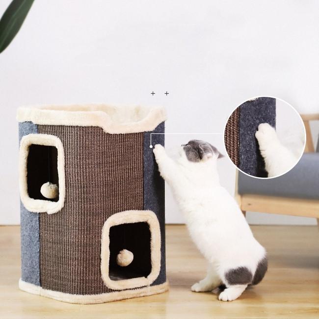 Cat Toy and Cat Tree with Cat Tunnel for Pet Supplies