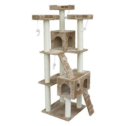 Wholesale Flannel Pet Toy Cat Climbing Frame and Scratcher Pet Shop Decoration