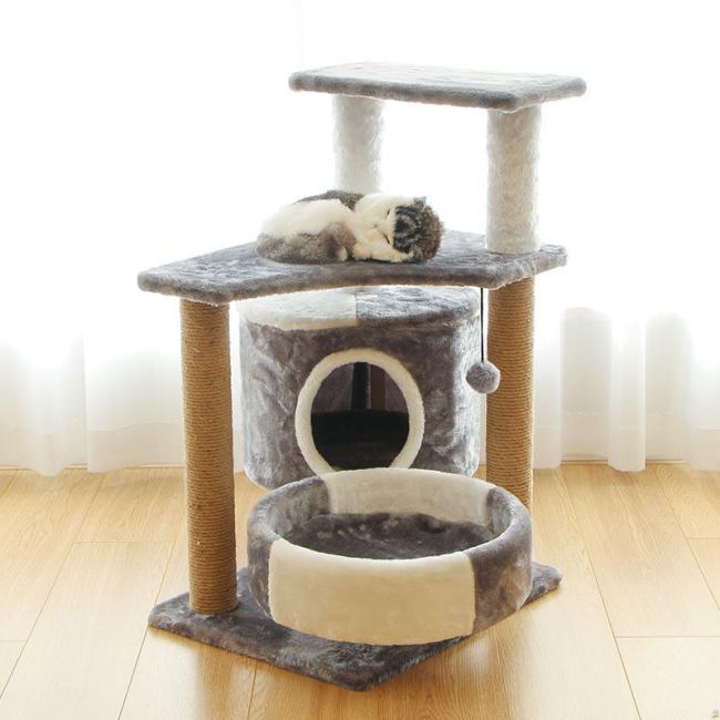 Custom Size Cat Scratching Post Premium Sisal Cat Scratcher with Hanging Ball