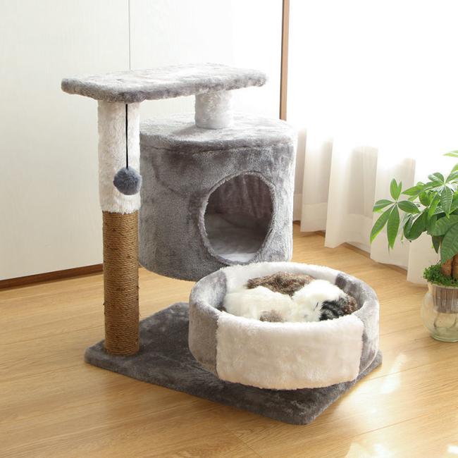 Custom Size Cat Scratching Post Premium Sisal Cat Scratcher with Hanging Ball