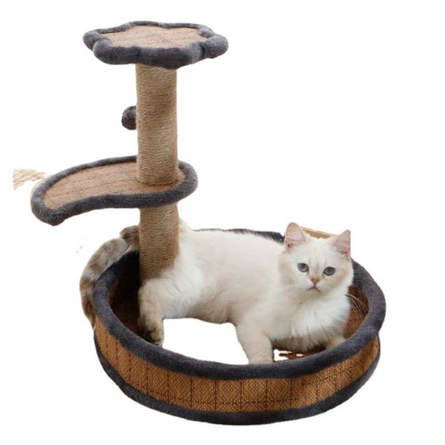 Pet Scratching Board Tree Climbing Pet Sisal Flower Catcher
