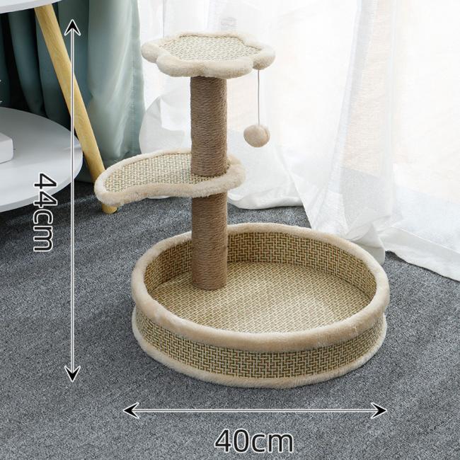 Simple Cat Scratcher Cat Toy Sisal Cute Pet Scratcher Cat Tree