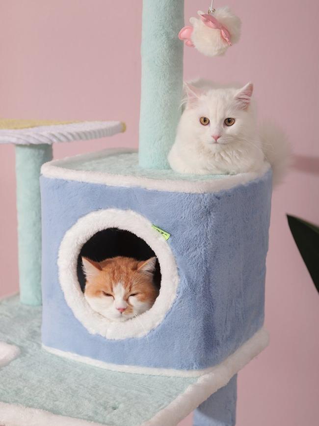 New Design Custom Size Cat Tree 1/2/3/4 Layers Cat Climbing Scratcher Cat Tree