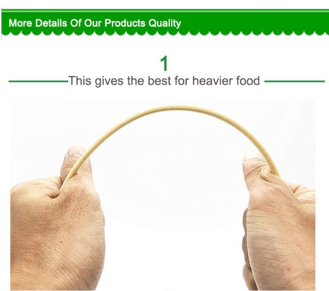 Disposable Round Bamboo Kebab Sticks Skewer on Restaurant Tool Skewer