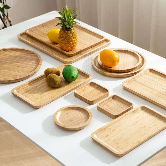 Manufacturer Bamboo Wood Plates for Food Serving Cheap Price Plate Best Selling