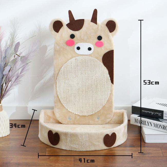 Cartoon Image Cat Scratch Board New Design Interactive Durable Cat Scratcher
