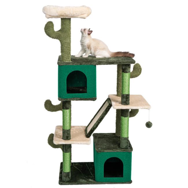 Large Luxury Cat Climbing Frame with Jumping Platform
