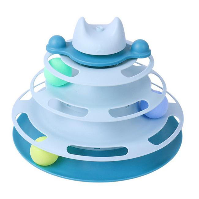Cat Turntable Four-Layer Track Self-Entertaining Educational Pet Toy