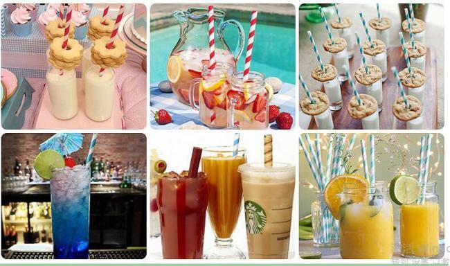 Disposable Straws Multicolour Biodegradable Drinking Paper Straw for Juice, Milk, Beverage