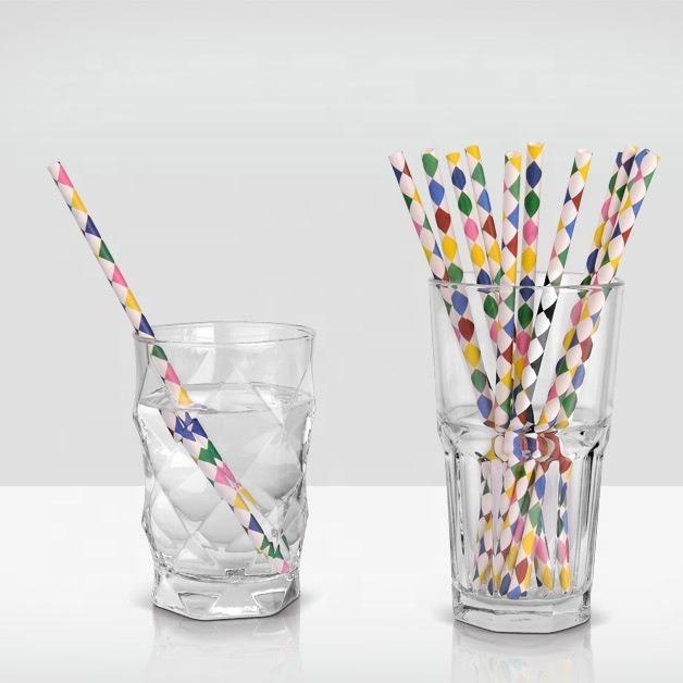 Hotsale Creative Disposable Straws Biodegradable Drinking Paper Straw for Juice, Milk, Beverage