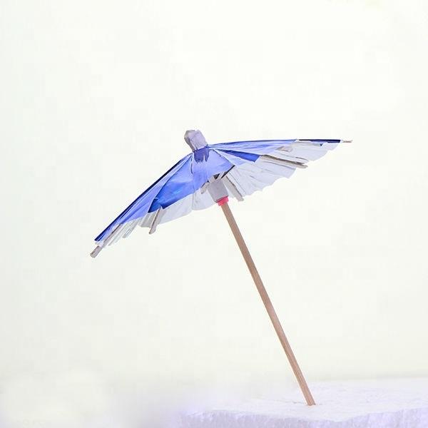 Customized Support Umbrella Toothpicks Wedding Party Decoration Umbrella Cocktail Toothpicks