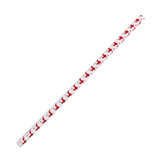 Custom Mixed Colored Christmas Paper Straw for Christmas Party