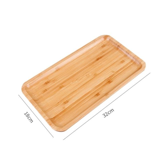 New Bamboo Tray Rectangular Ectangular Home Restaurant Tea Tray Hotel Rectangular Tea Tray Simple Japanese Bamboo Fruit Tray