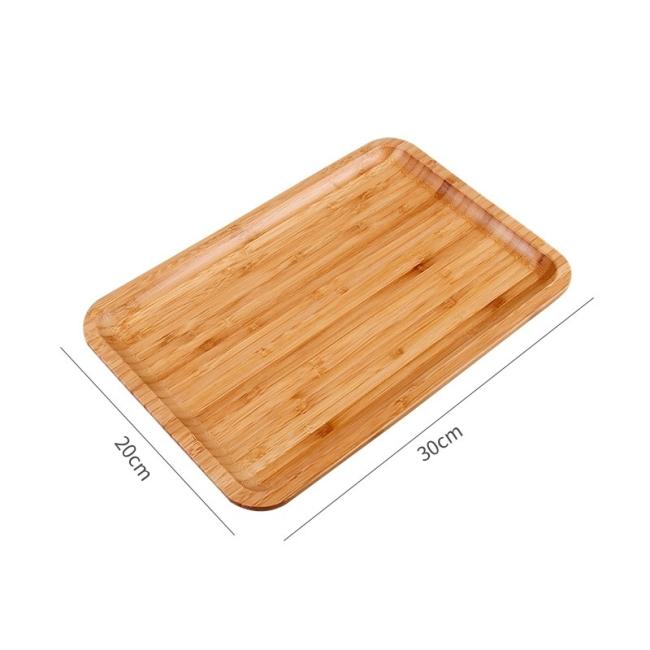 New Bamboo Tray Rectangular Ectangular Home Restaurant Tea Tray Hotel Rectangular Tea Tray Simple Japanese Bamboo Fruit Tray